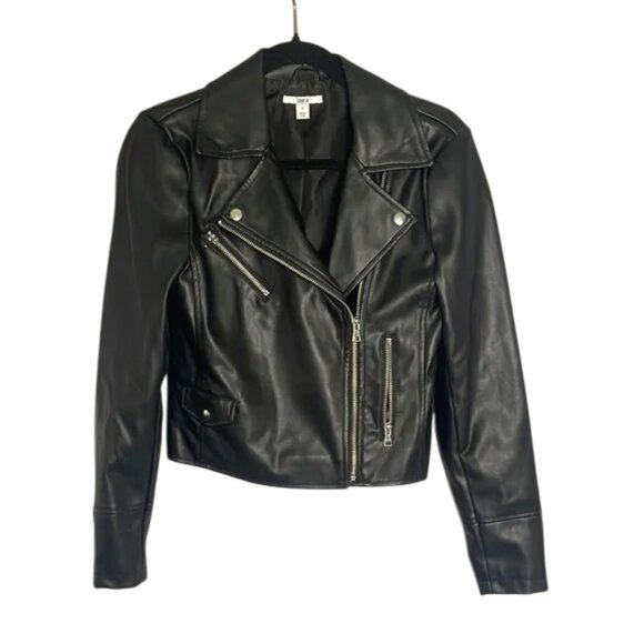 Bar III | Jackets & Coats | Bar Iii Classic Black Leather Jacket | Poshmark